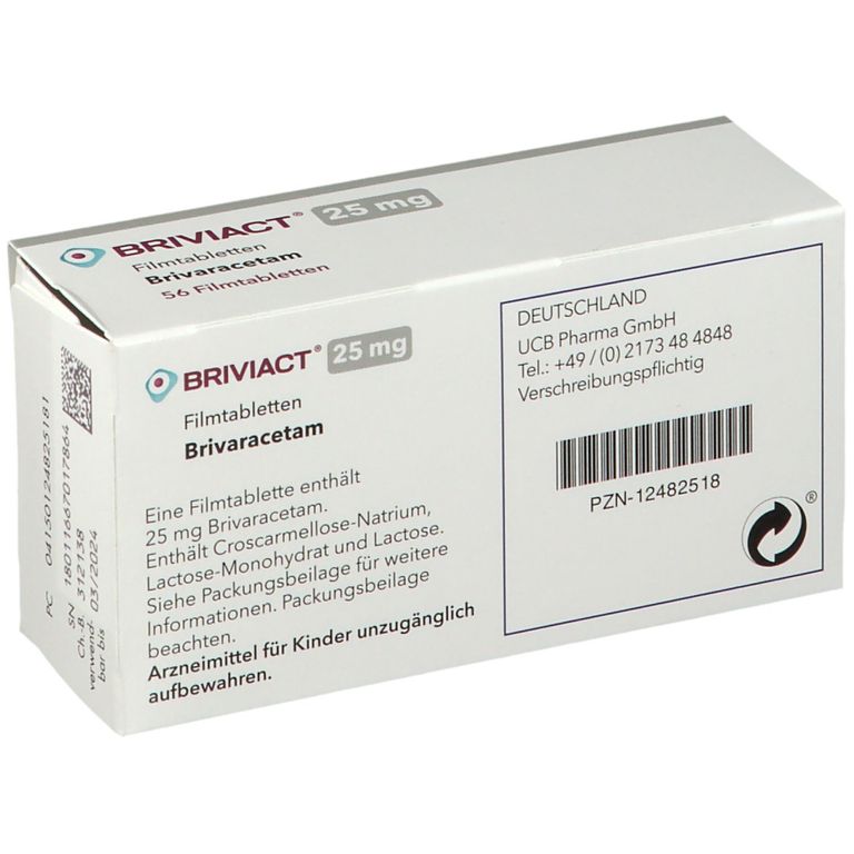 BRIVIACT® 25 mg 56 St mit dem E-Rezept kaufen - Shop Apotheke