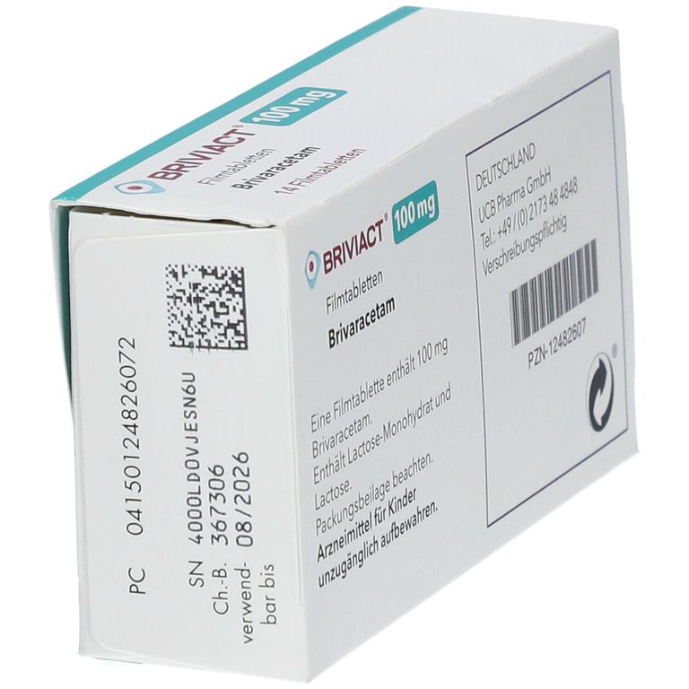 BRIVIACT® 100 mg 14 St mit dem E-Rezept kaufen - Shop Apotheke