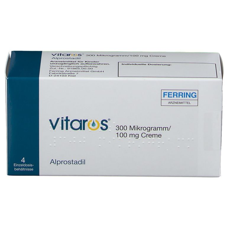 vitaros® 300 µg/100 mg 4 St mit dem E-Rezept kaufen - Shop Apotheke