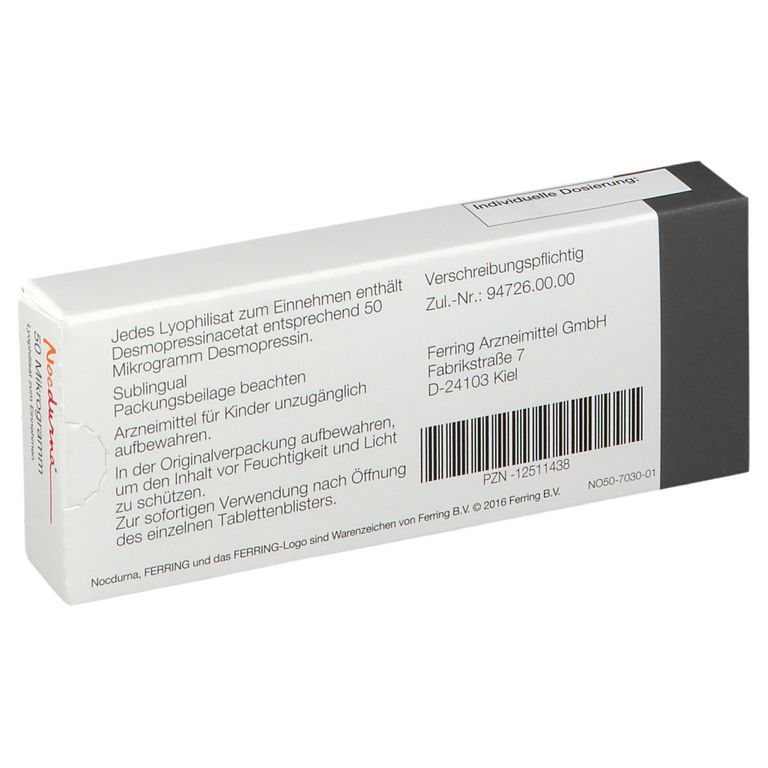 Nocdurna® 50 Mikrogramm 30 St mit dem E-Rezept kaufen - Shop Apotheke