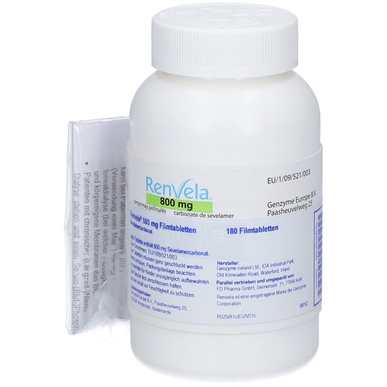 Renvela 800 mg 180 St mit dem E-Rezept kaufen - Shop Apotheke