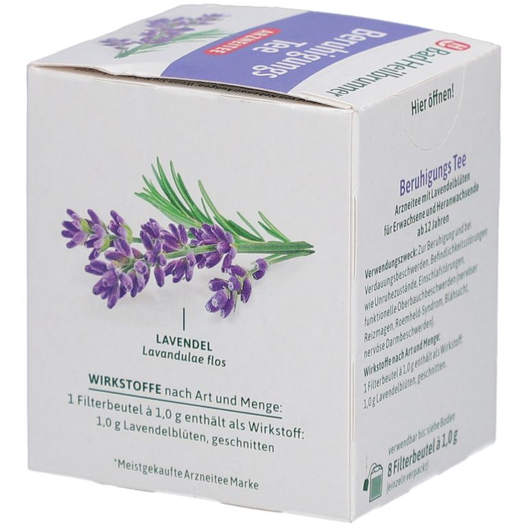 Bad Heilbrunner Beruhigungstee mit Lavendelblüten 8x1 g - Shop Apotheke
