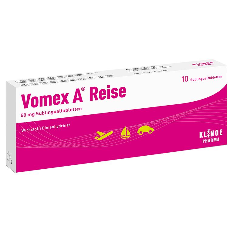Vomex A® Reise 50 mg 10 St - Shop Apotheke