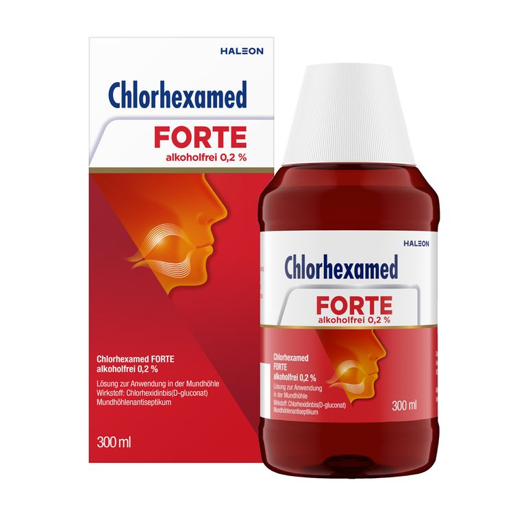 Chlorhexamed FORTE alkoholfrei 0,2 %, Mundspülung, antibakteriell 300 ...