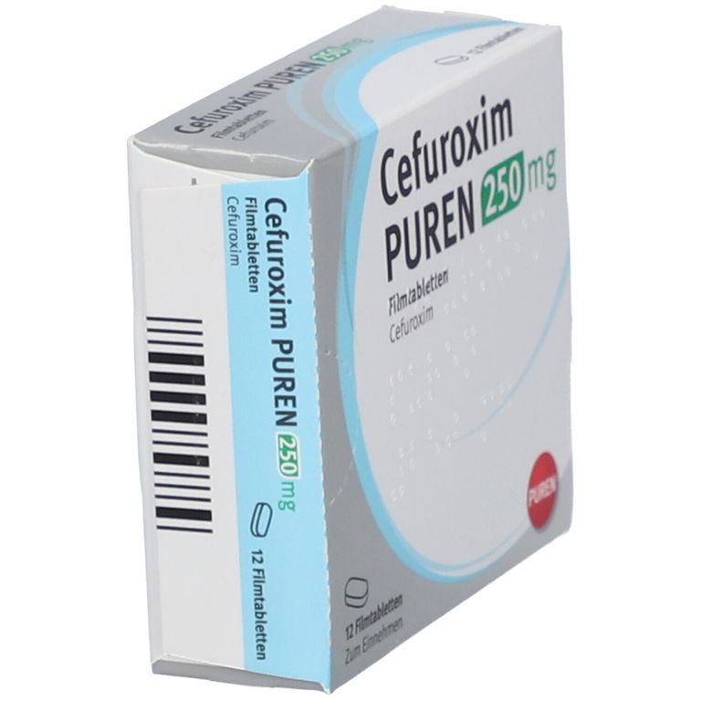 Cefuroxim PUREN 250 mg 12 St mit dem E-Rezept kaufen - Shop Apotheke