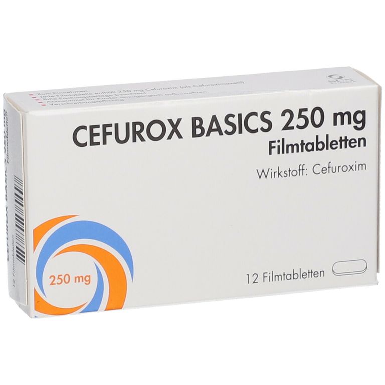Cefurox Basics 250 mg Sun 12 St mit dem E-Rezept kaufen - Shop Apotheke