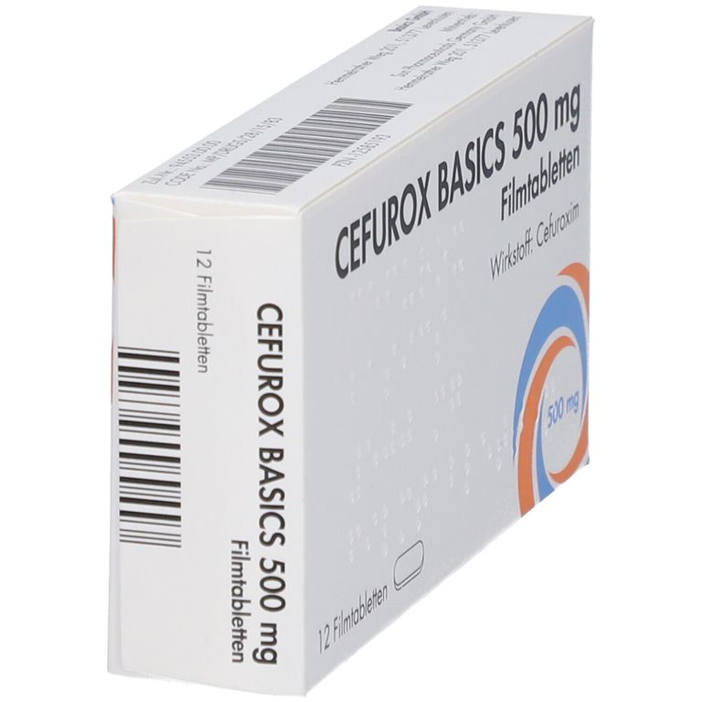 Cefurox Basics 500 mg Sun 12 St mit dem E-Rezept kaufen - Shop Apotheke