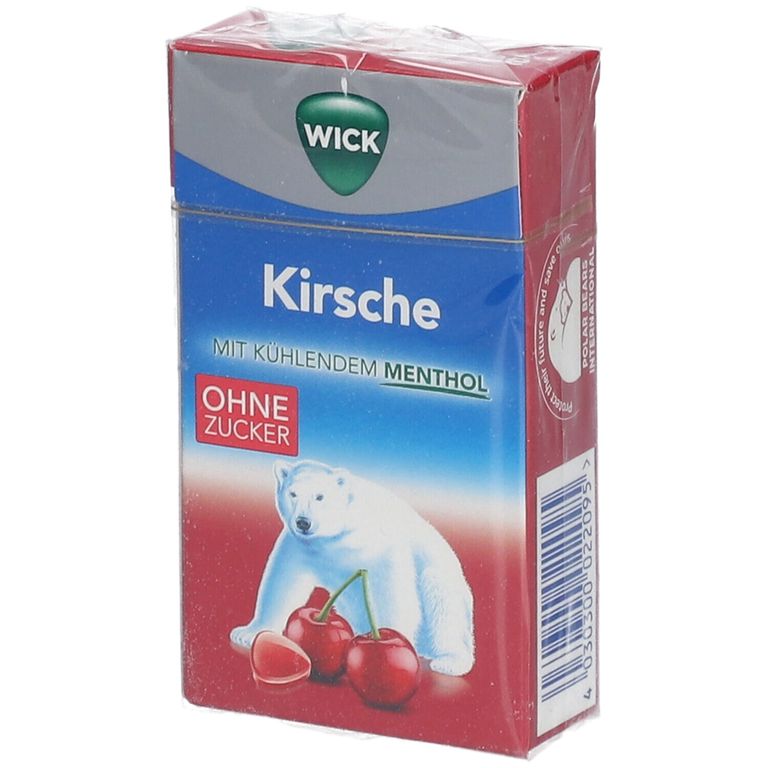 WICK Kirsche & Eukalyptus ohne Zucker 46 g - Shop Apotheke