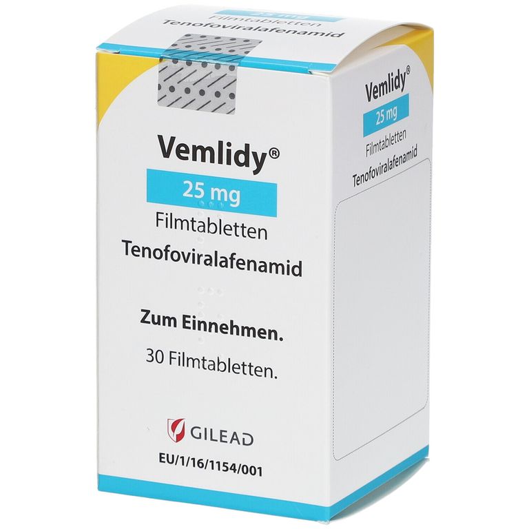 Vemlidy® 25 mg 30 St mit dem E-Rezept kaufen - Shop Apotheke