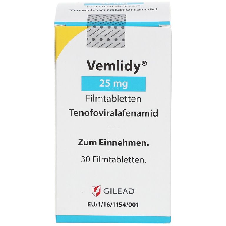 Vemlidy® 25 mg 30 St mit dem E-Rezept kaufen - Shop Apotheke