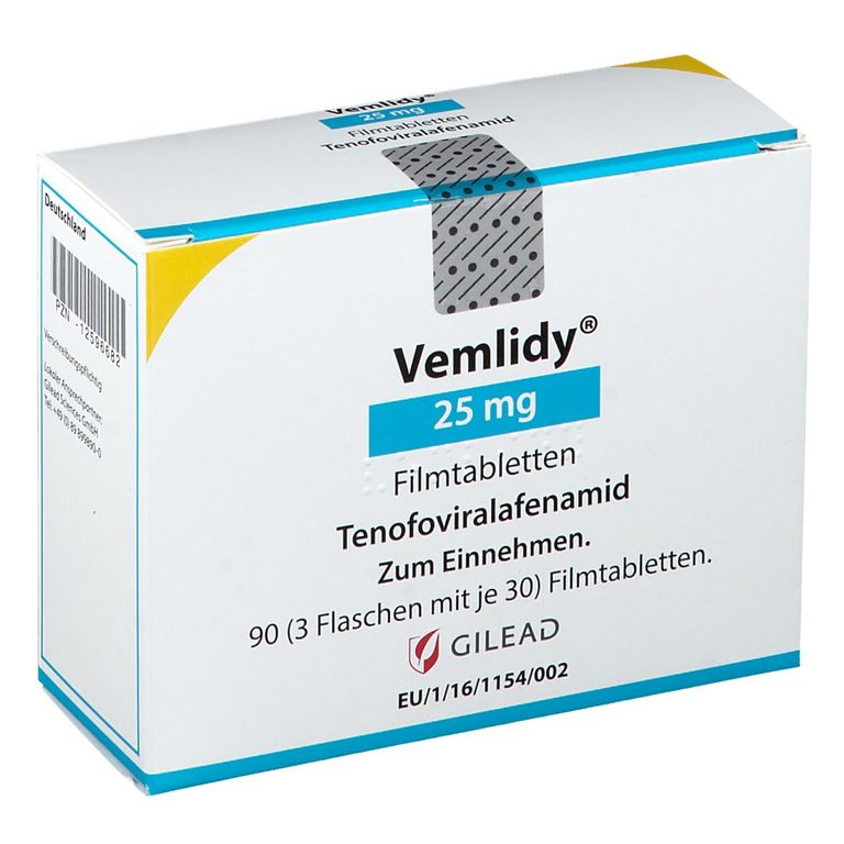 Vemlidy® 25 mg 3x30 St mit dem E-Rezept kaufen - Shop Apotheke