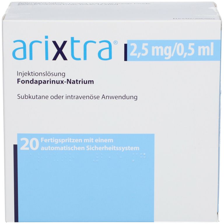 Arixtra® 2.5Mg/0.5Ml 20x0,5 ml mit dem E-Rezept kaufen - Shop Apotheke