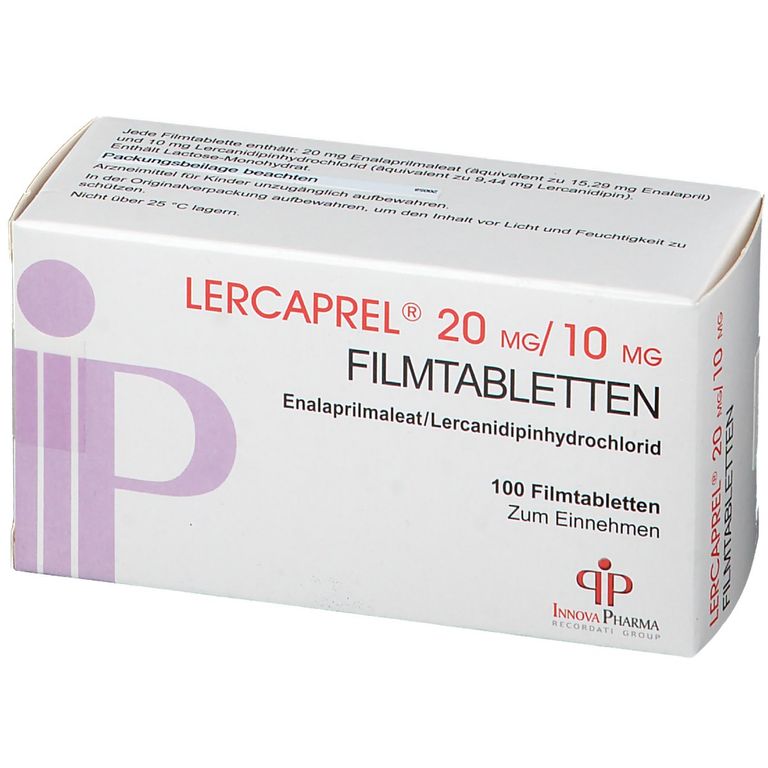 Lercaprel 20 mg/10 mg 100 St mit dem E-Rezept kaufen - Shop Apotheke