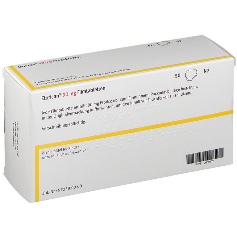 Etorican® 90 mg 50 St mit dem E-Rezept kaufen - Shop Apotheke