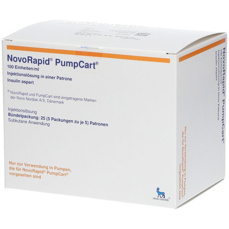 Novorapid Pumpcart 100 E/ml 5x5x1,6 ml mit dem E-Rezept kaufen - Shop ...