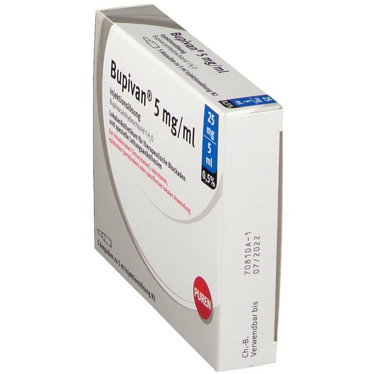 Bupivan® 5 mg/ml 5x5 ml mit dem E-Rezept kaufen - Shop Apotheke