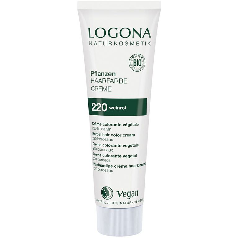 LOGONA Naturkosmetik Pflanzen-Haarfarbe Creme 220 Weinrot 150 ml - Shop ...