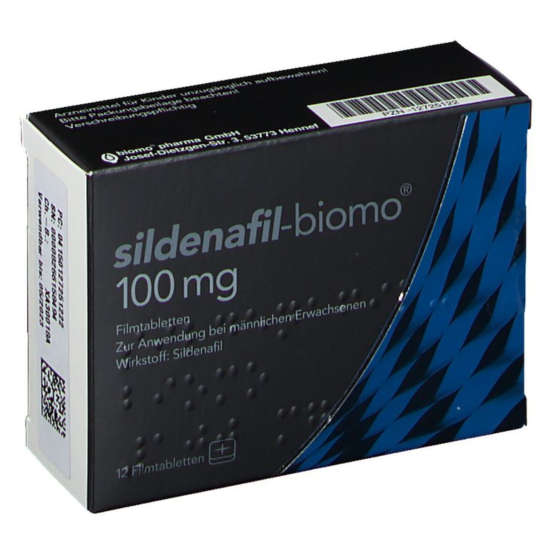 sildenafil-biomo® 100 mg 12 St mit dem E-Rezept kaufen - Shop Apotheke