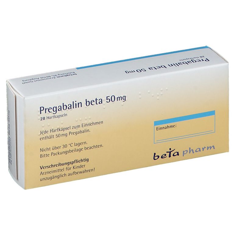 Pregabalin beta 50 mg 28 St mit dem E-Rezept kaufen - Shop Apotheke