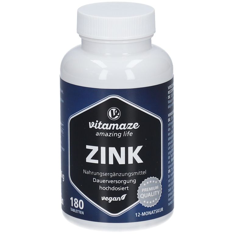Vitamaze ZINK 25 mg hochdosiert vegan 180 St - Shop Apotheke