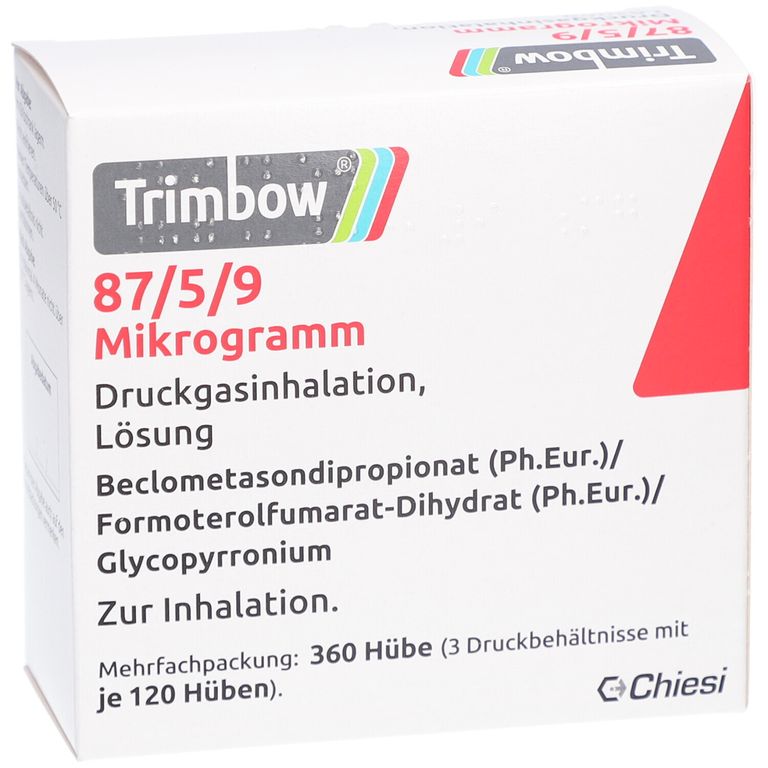 TRIMBOW® 87 µg/5 µg/9 µg 3 St mit dem E-Rezept kaufen - Shop Apotheke