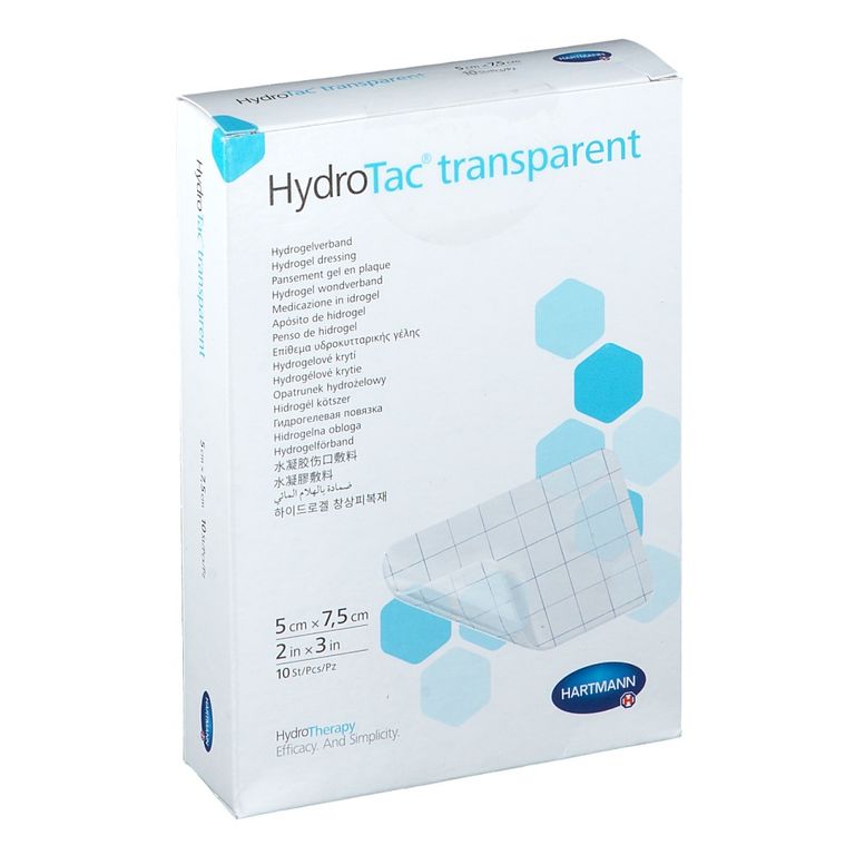 HydroTac® transparent 5 x 7,5 cm 10 St - Shop Apotheke