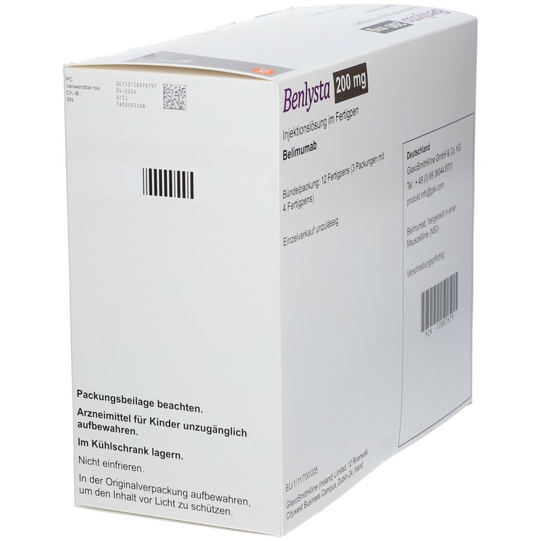 Benlysta 200 mg 3x4 St mit dem E-Rezept kaufen - Shop Apotheke
