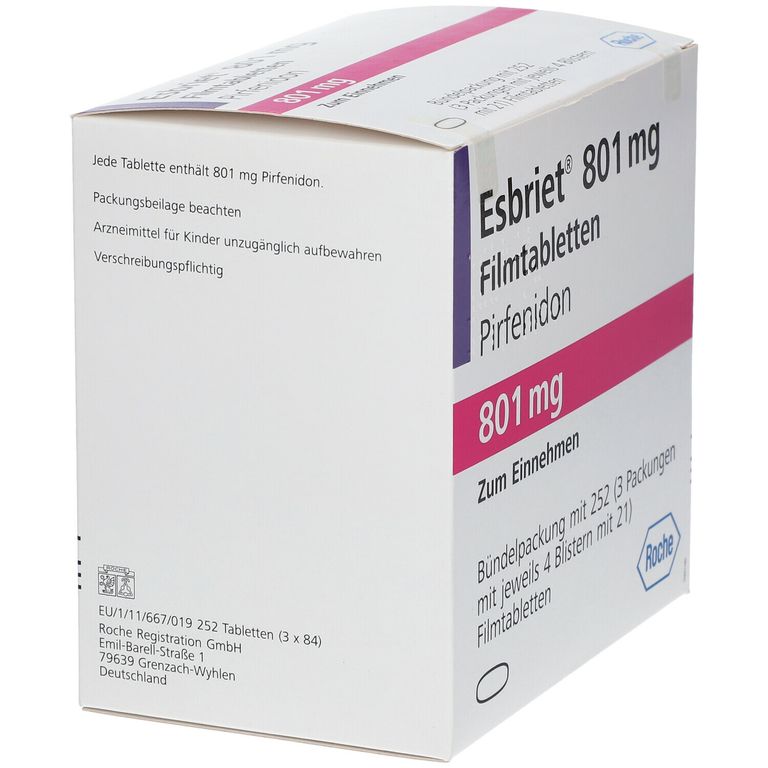 Esbriet® 801 mg 252 St mit dem E-Rezept kaufen - Shop Apotheke