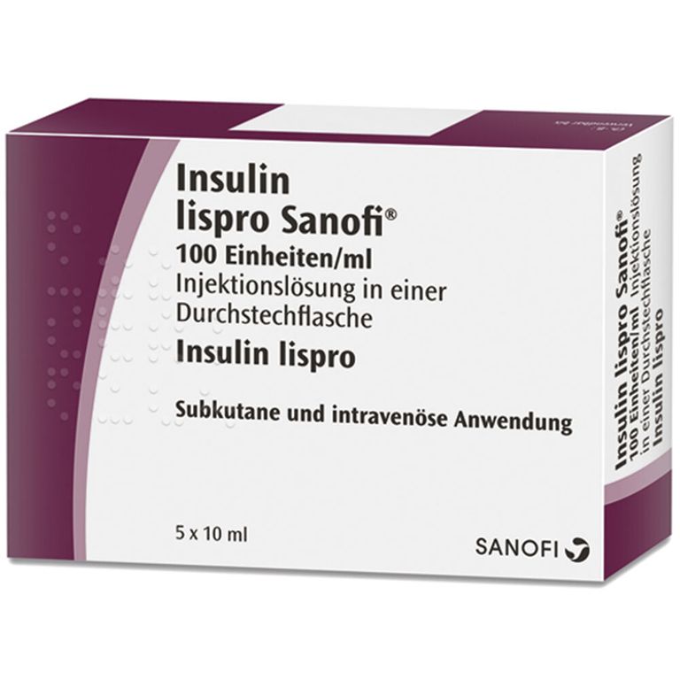 Insulin lispro Sanofi® 100 Einheiten/ml 5x10 ml mit dem E-Rezept kaufen ...