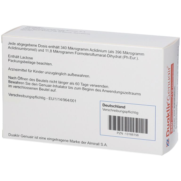 Duaklir Genuair 340 µg/12 µg 1 St mit dem E-Rezept kaufen - Shop Apotheke