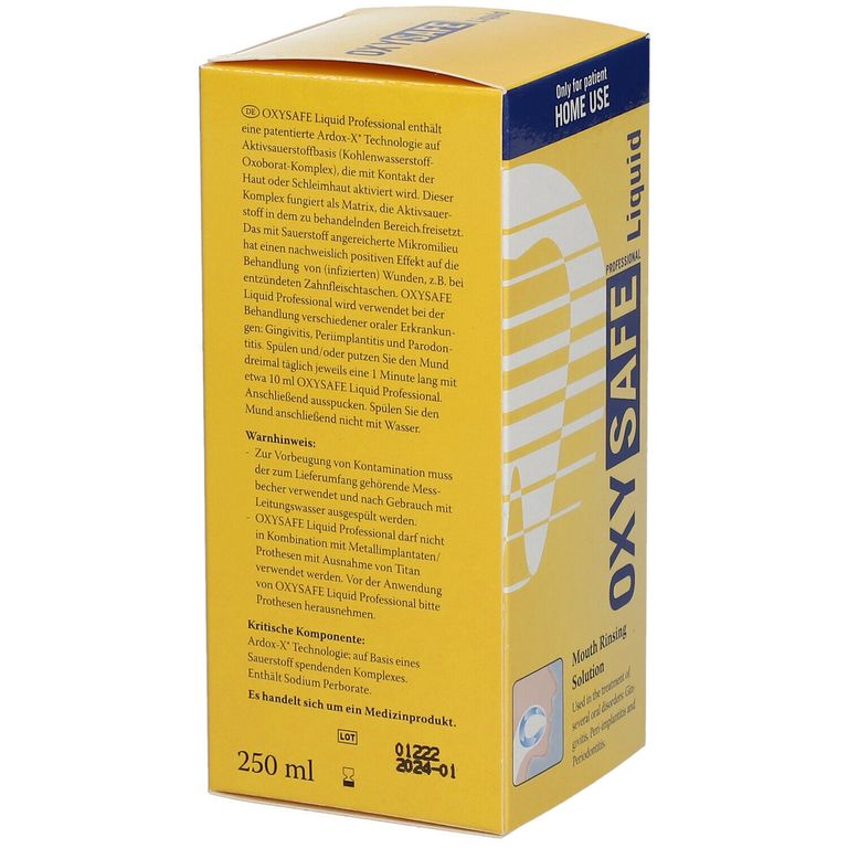 Oxysafe Liquid professionelle Mundspülung 250 ml - Shop Apotheke