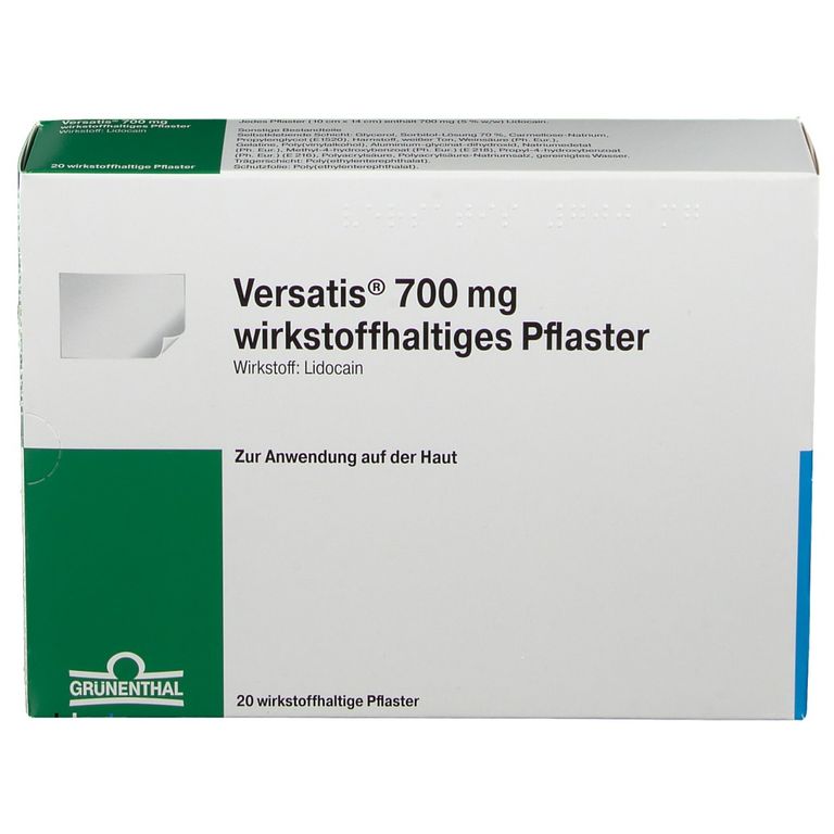 Versatis® 700 mg 20 St mit dem E-Rezept kaufen - Shop Apotheke