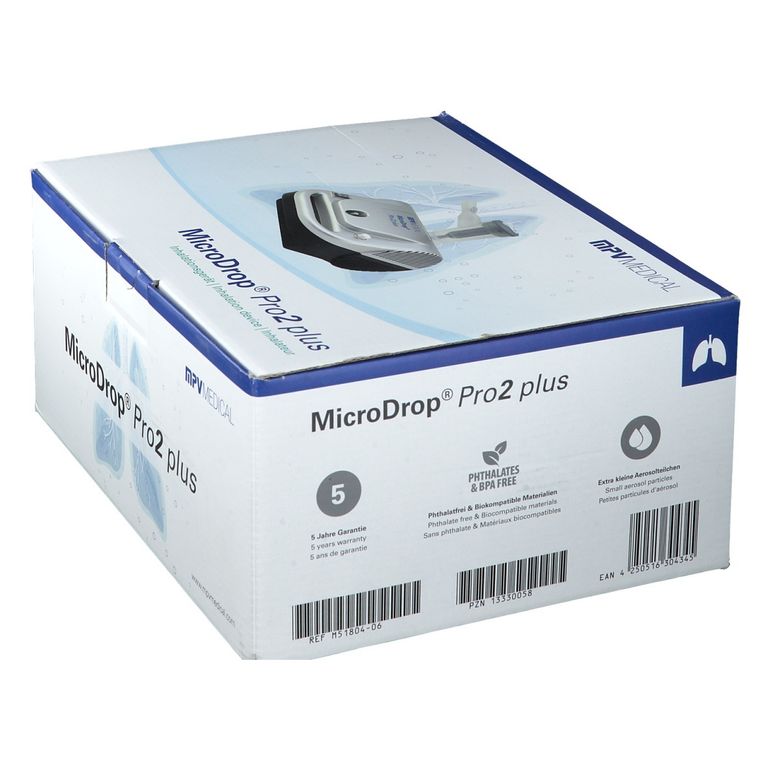 MicroDrop® Pro 2 plus Profi-Inhalationsgerät 1 St - Shop Apotheke