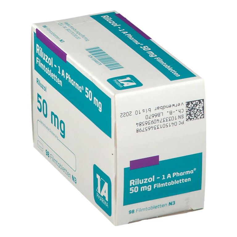 Riluzol 1A Pharma® 50Mg 98 St mit dem E-Rezept kaufen - Shop Apotheke