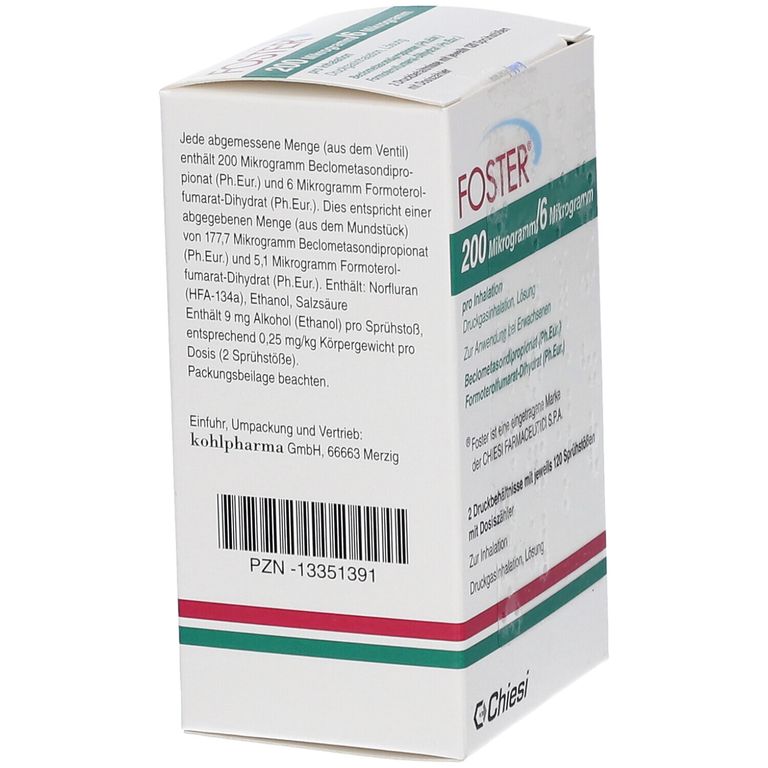 Foster 200/6 µg 120 Hub Dosieraerosol 2 St mit dem E-Rezept kaufen ...