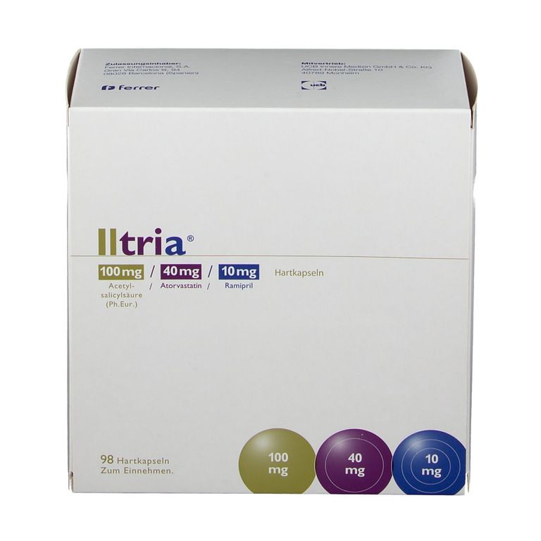Iltria® 100 mg/40 mg/10 mg 98 St mit dem E-Rezept kaufen - Shop Apotheke