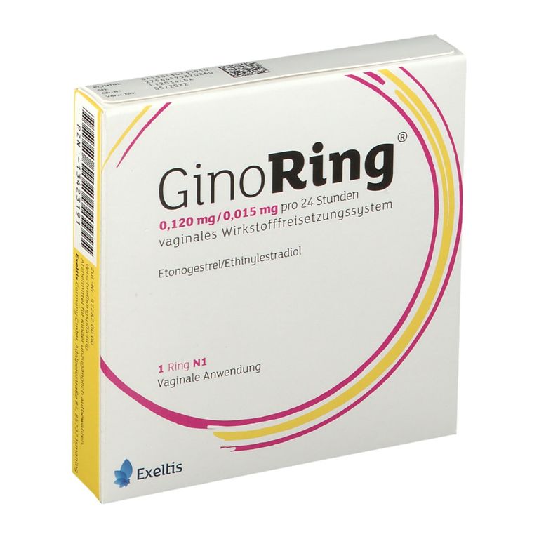GinoRing® 0,120 mg/0,015 mg pro 24 Stunden 1 St mit dem E-Rezept kaufen ...