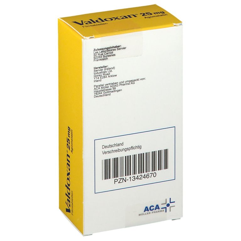 Valdoxan® 25Mg 4G/60Ml 98 St mit dem E-Rezept kaufen - Shop Apotheke