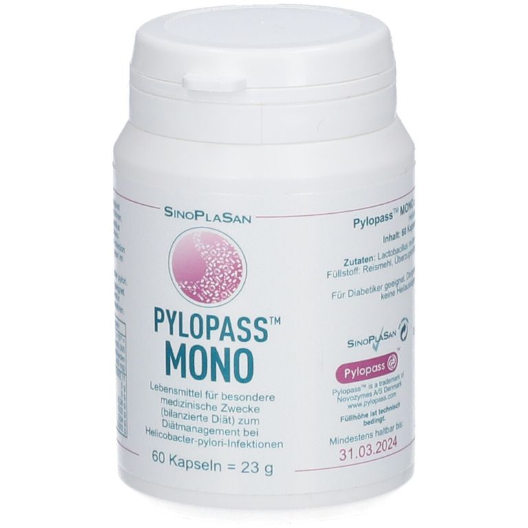 SinoPlaSan Pylopass Mono 200 mg 60 St - Shop Apotheke