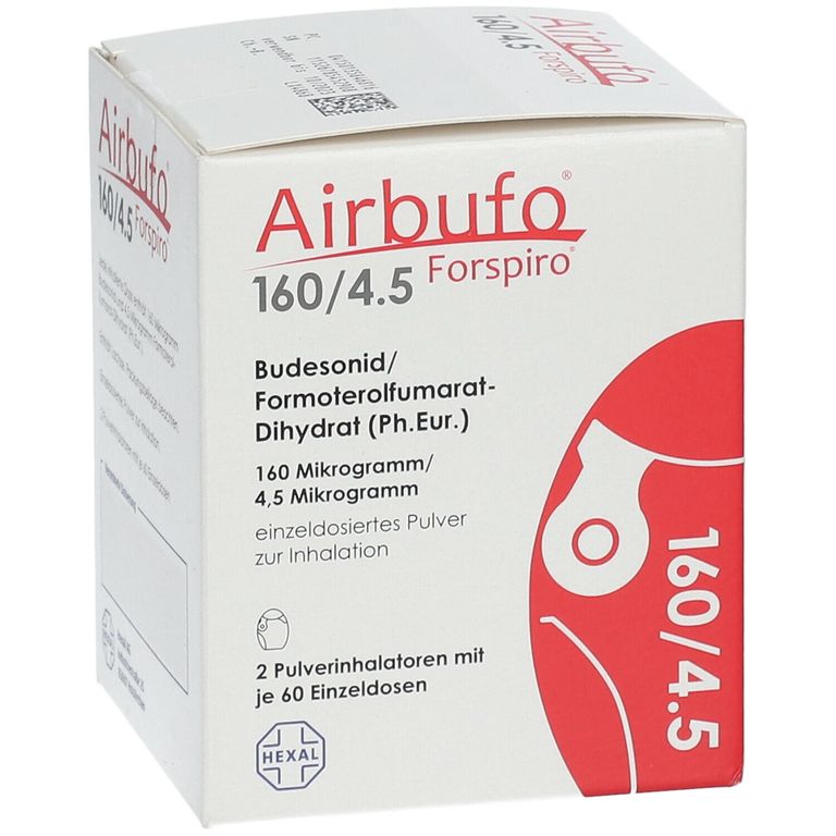 Airbufo® Forspiro® 160 µg/4,5 µg 2 St mit dem E-Rezept kaufen - Shop ...
