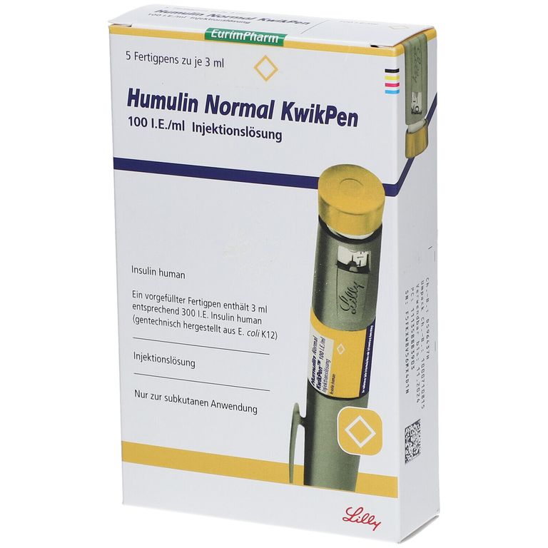 Humulin Normal KwikPen 5 St mit dem E-Rezept kaufen - Shop Apotheke