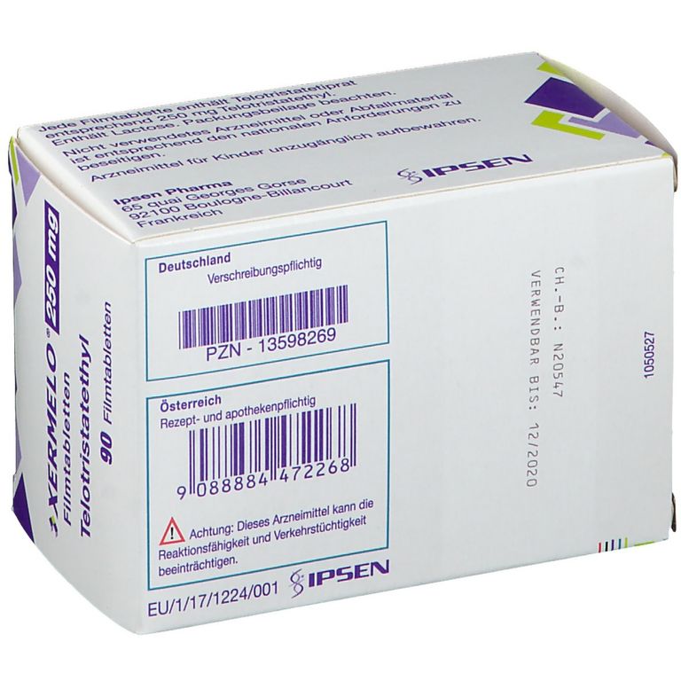 Xermelo® 250 mg 90 St mit dem E-Rezept kaufen - Shop Apotheke