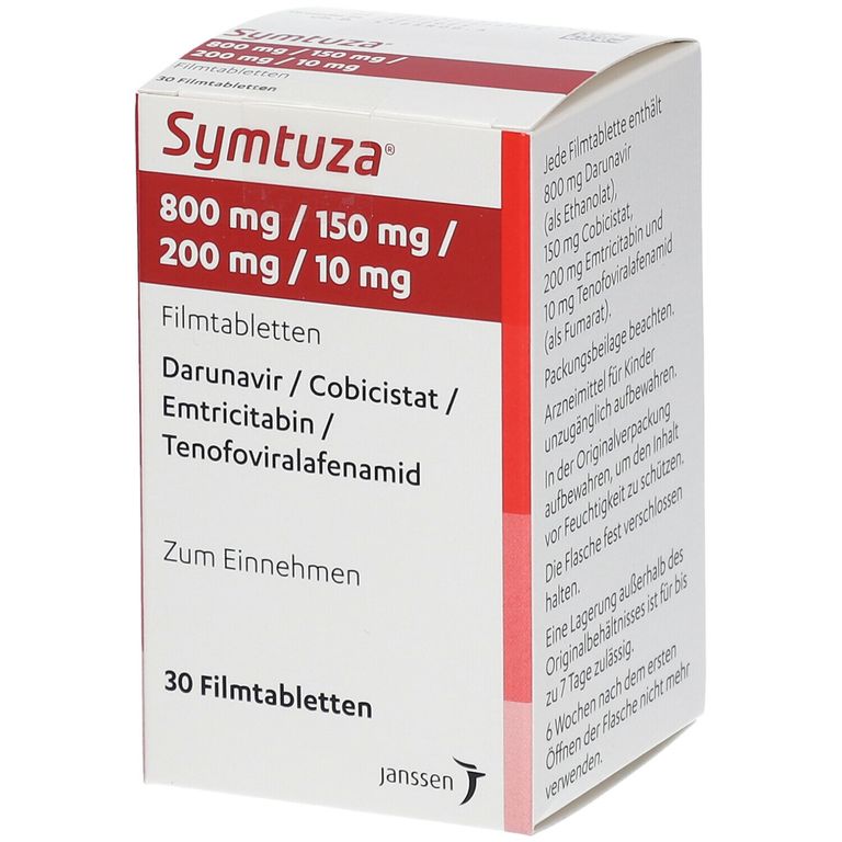 Symtuza® 800 mg/150 mg/200 mg/10 mg 30 St mit dem E-Rezept kaufen ...