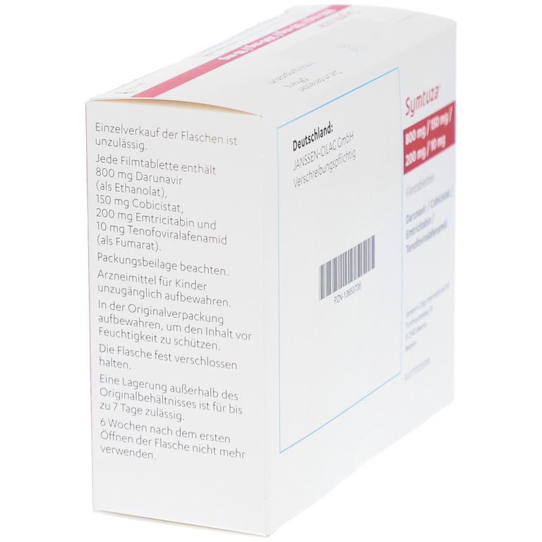 Symtuza® 800 mg/150 mg/200 mg/10 mg 90 St mit dem E-Rezept kaufen ...