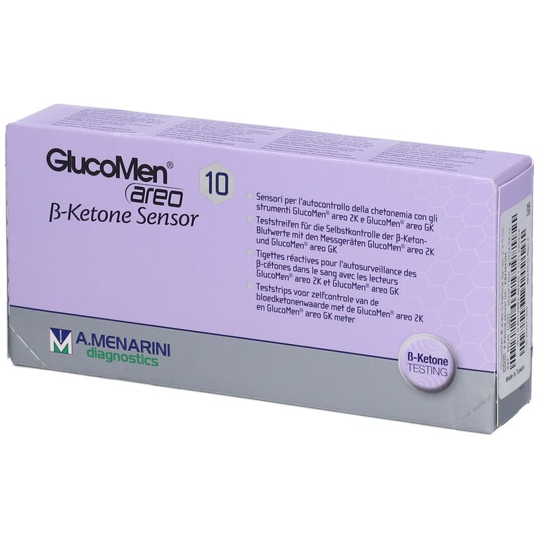GlucoMen® areo ß-Ketone Sensor 10 St - Shop Apotheke