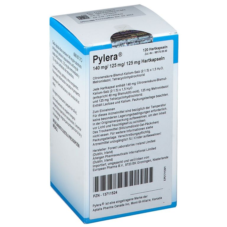 PYLERA® 140 mg/125 mg/125 mg 120 St mit dem E-Rezept kaufen - Shop Apotheke