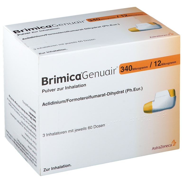 Brimica® Genuair 340Ug/12Ug 3 St mit dem E-Rezept kaufen - Shop Apotheke