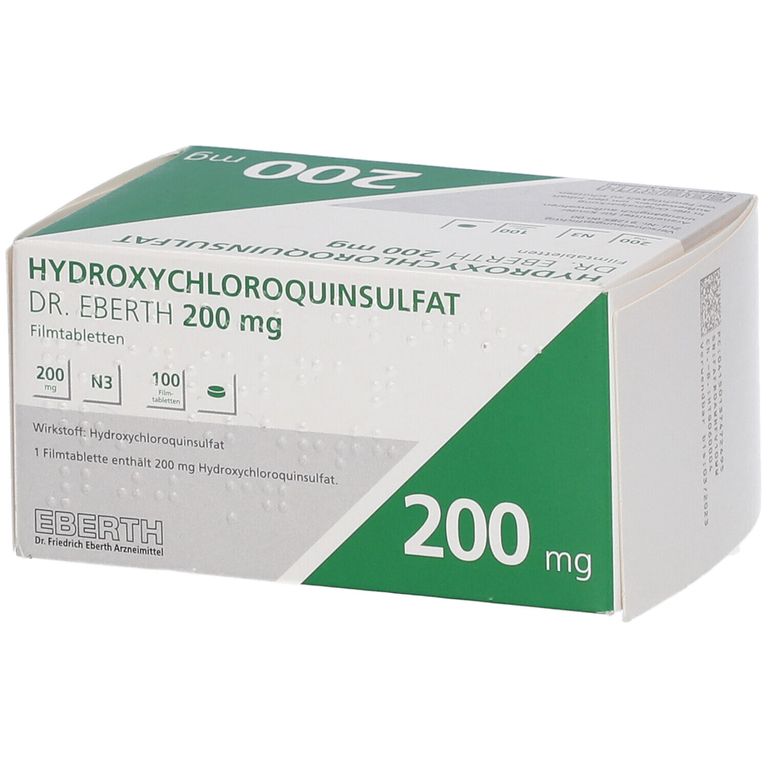 HYDROXYCHLOROQUINSULFAT DR. EBERTH 200 mg 100 St mit dem E-Rezept ...