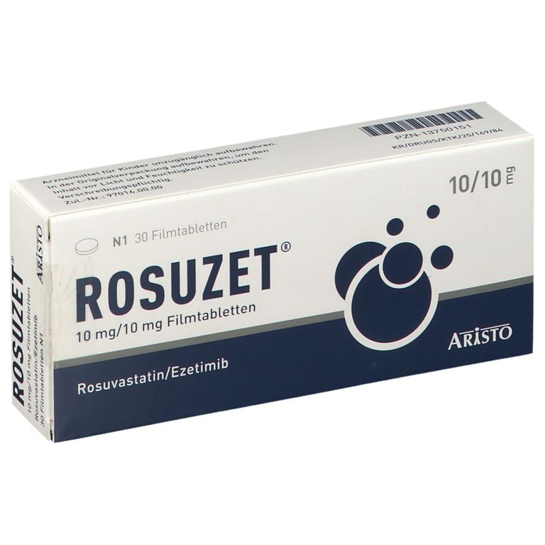 Rosuzet Aristo® 10 mg/10 mg 30 St mit dem E-Rezept kaufen - Shop Apotheke