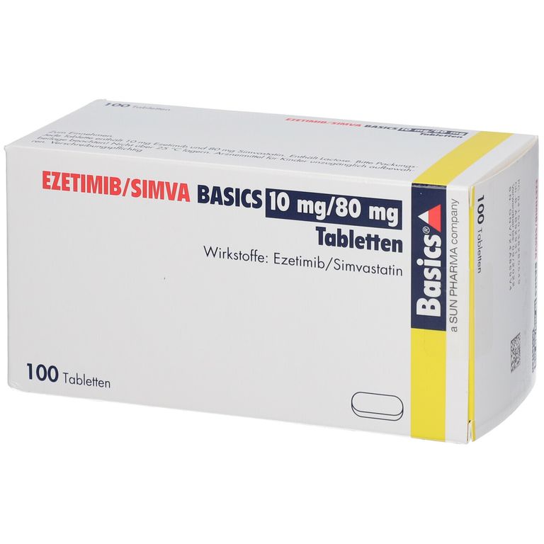 EZETIMIB/SIMVA BASICS 10 mg/80 mg 100 St mit dem E-Rezept kaufen - Shop ...